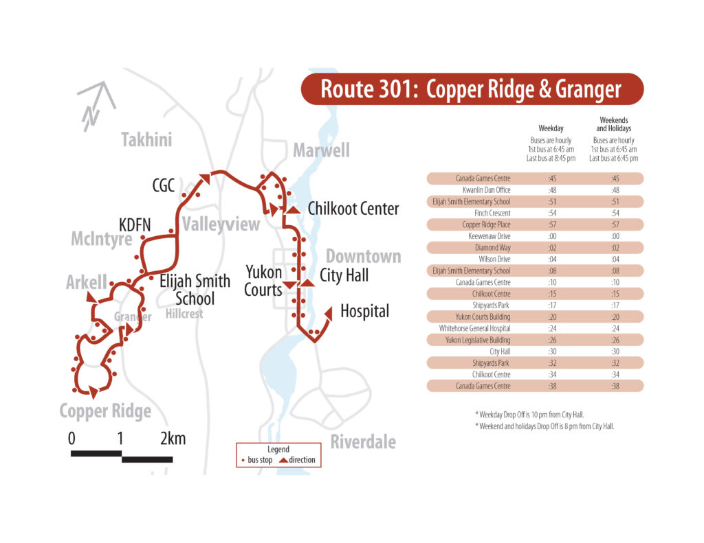 Routes & Schedules - City of Whitehorse