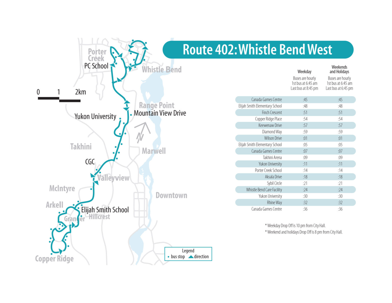 Routes & Schedules - City of Whitehorse