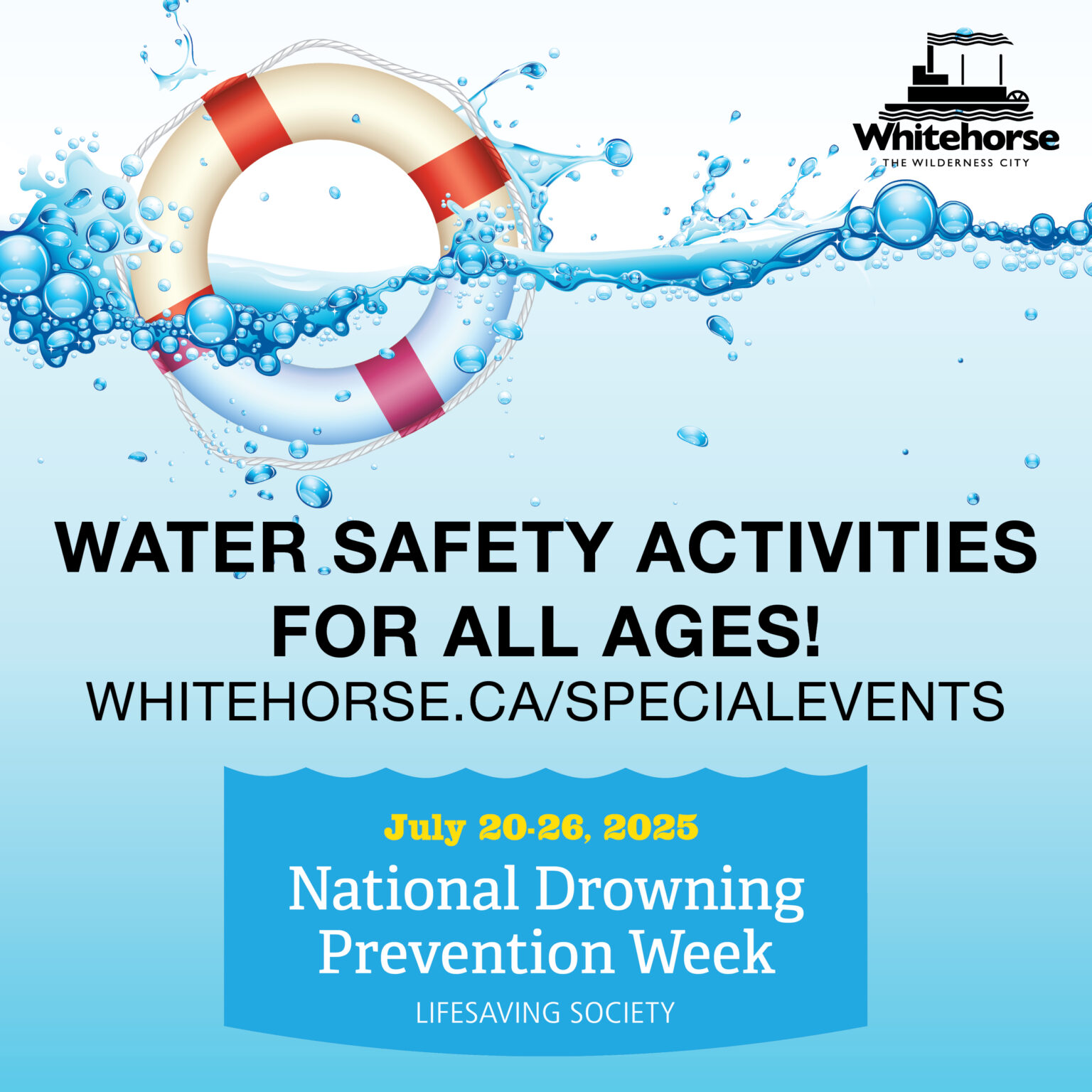 National Drowning Prevention Week - City of Whitehorse