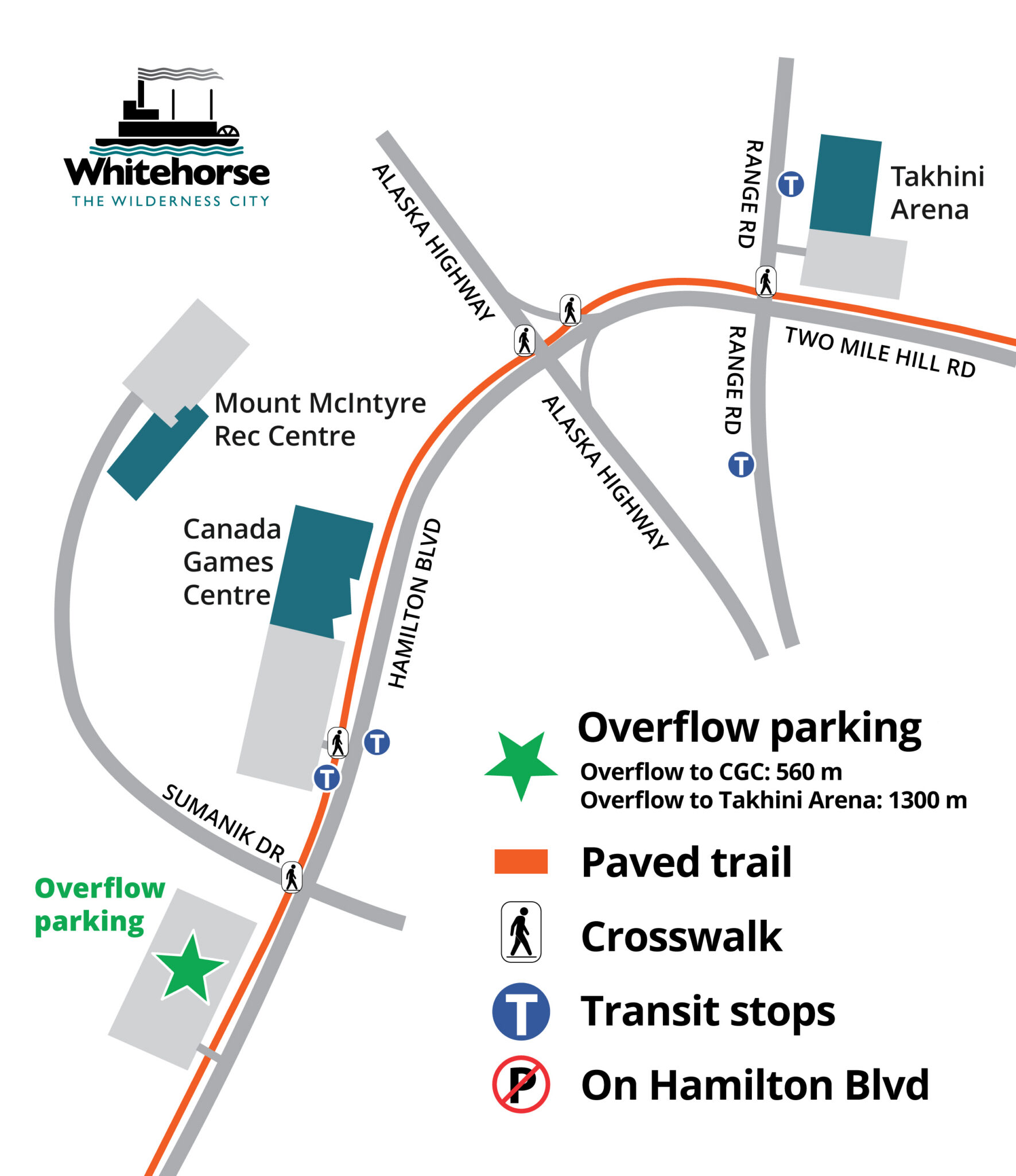Canada Games Centre parking during the Arctic Winter Games - City of ...